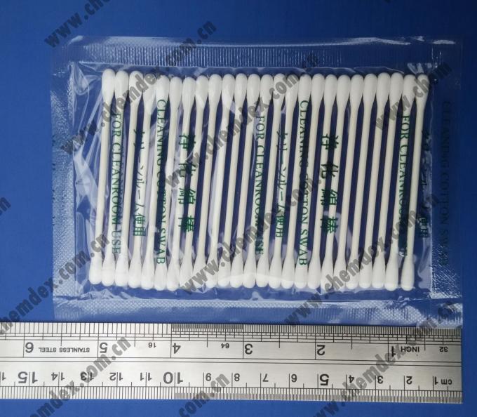 CS25-001 (Huby 340 CA-002) Cleanroom Cotton Swabs/paper handle cleanroom swab/cotton cleaning ...